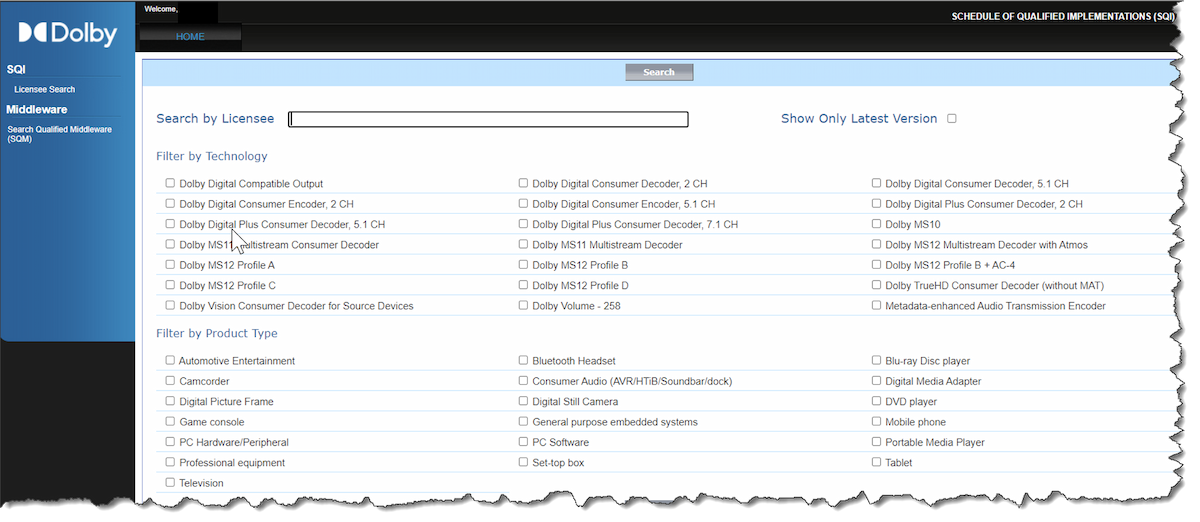 SQI | Dolby Implementation Handbook